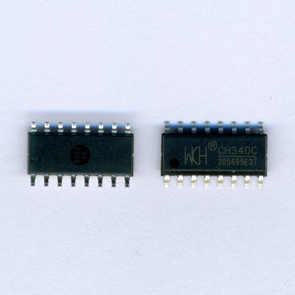 CH340C - преобразователь USB-Serial (SOP-16) - производство WCH