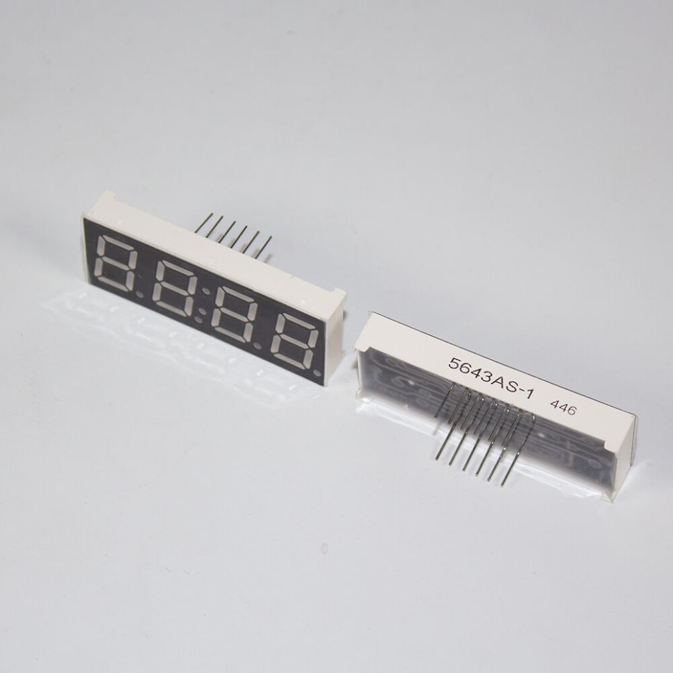 5643AS-1 - 4*битный, 7-сегментный с (:) LED-индикатор красного свечения ...